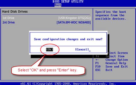 How To Set The AMI BIOS To Boot From USB Flash Drive Daossoft