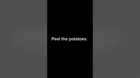 감자껍질을 벗겨 주세요 Youtube