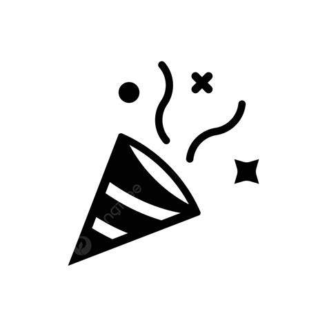 Fiesta Confeti Icono Ilustraciones Símbolo Fiesta Vector Png Dibujos