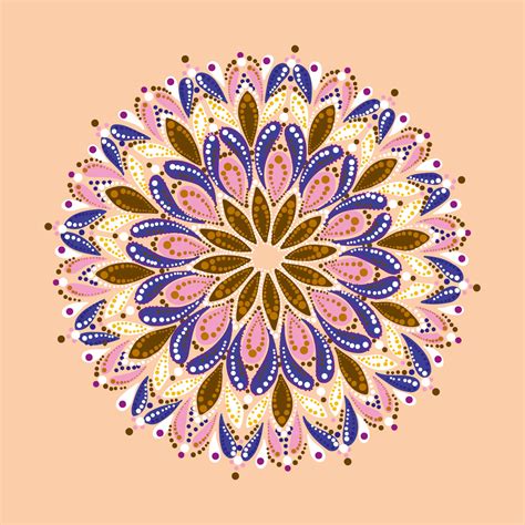 Round Rosette Pattern Vector Sketch 19139582 Vector Art At Vecteezy
