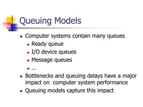 Ppt An Introduction To The Operational Analysis Of Queuing Network Models Powerpoint