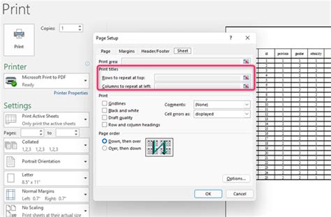 Guide To Print Top Row Or Column On Every Page In Excel