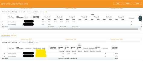 Issue With Rates Are Not Displaying On Timecard Entry Summary Classic Page Following 21a — Cloud