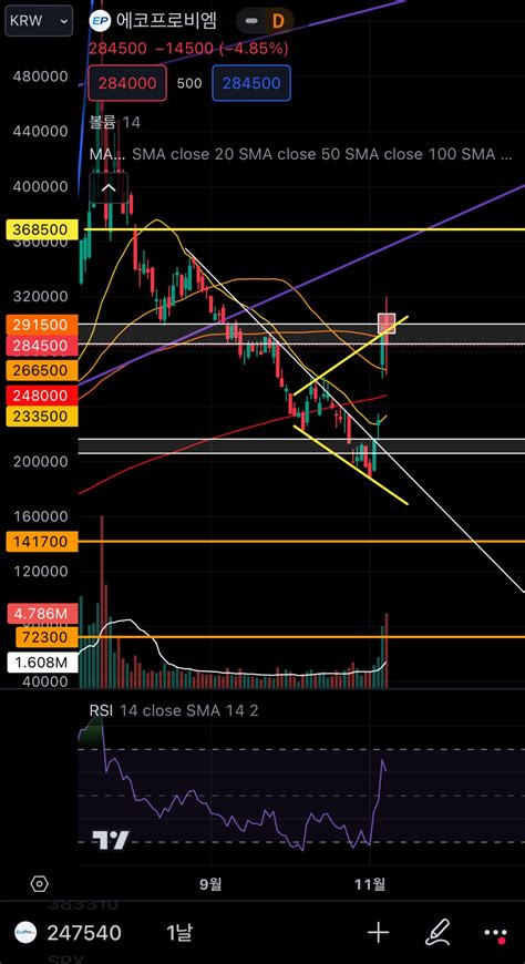 에코프로비엠 차트 주식 에펨코리아