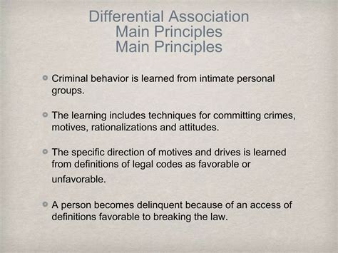 Differential Association Theory Brian Cunningham Ppt
