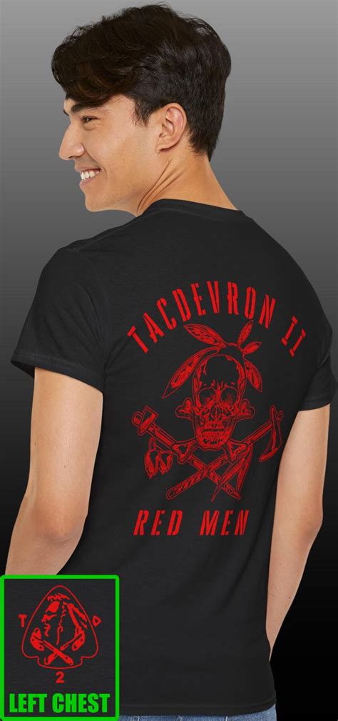Navy Seals Devgru Tacdevron 2 Red Squadron Tshirt Custom Etsy