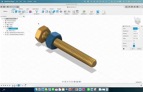Aybars Dastan On Linkedin Simulating Nut And Bolt Movement In Autodesk
