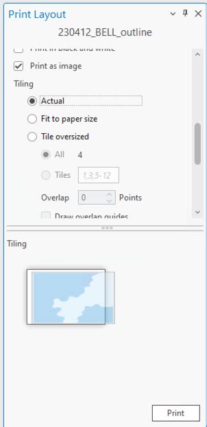 solved issue printing size of paper esri community