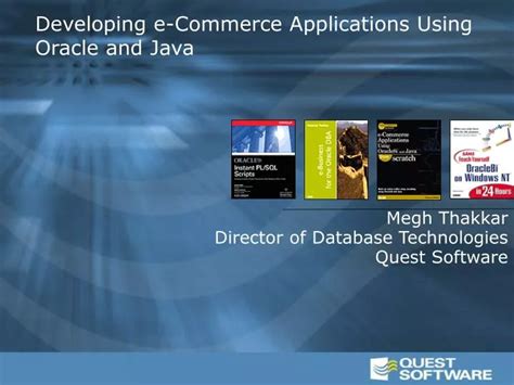 PPT Developing E Commerce Applications Using Oracle And Java PowerPoint Presentation ID