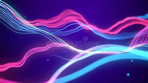 Dynamic Abstract Flowing Wave Pattern Stock Footage Video Of Gradient
