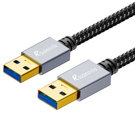 Amazon Com Ruaeoda USB To USB Cable 5 Ft USB 3 0 Male To Male Type A To Type A Double Sided
