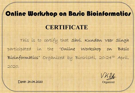 Pdf Online Workshop On Basic Bioinformatics