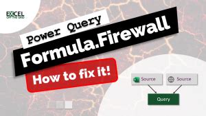 How To Fix The Formula Firewall Error In Power Query Ways