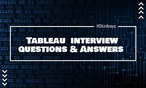 Tableau Interview Questions And Answers H2k Infosys Blog