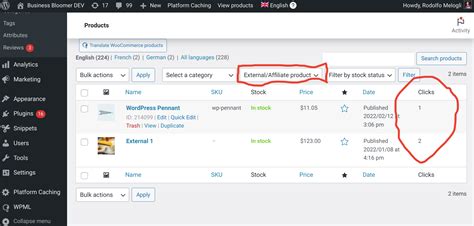 Woocommerce Count External Product Clicks