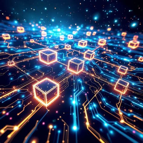 Free Blockchain Network Concept Image Download At Stockcake