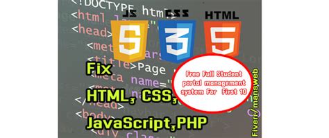 Fix Bug On Your Html Css Javascript And Php By Mansweb Fiverr