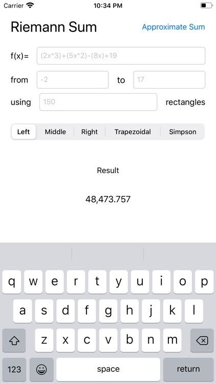Riemann Sums Calculator By Michael Maccallum