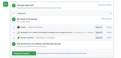 The Mergeable Does Not Merge The Branch Under Branch Protection Rule · Issue 656 · Mergeability
