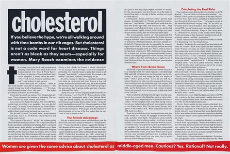 Cholesterol Vogue May 1990