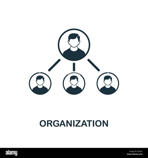 Organization Icon Monochrome Style Design From Management Collection