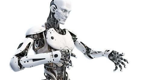 흰색 배경에 대해 3d 렌더링으로 묘사된 한 손의 인공 지능 로봇 또는 사이보그 인간형 사이보그 3d 로봇 배경 일러스트 및 사진 무료 다운로드 Pngtree