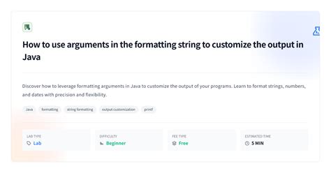 How To Use Arguments In The Formatting String To Customize The Output