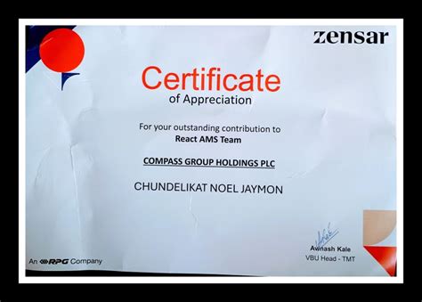 Feeling Incredibly Grateful To Receive This Certificate Of Appreciation Noel Jaymon