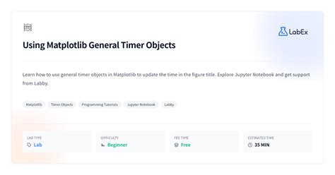 Matplotlib 타이머 객체 프로그래밍 튜토리얼 Labex