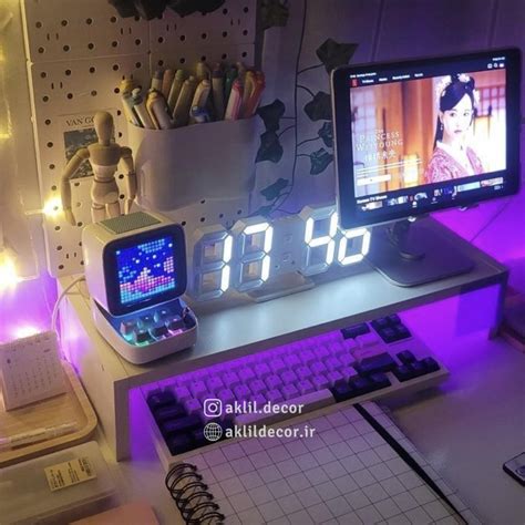 ساعت دیجیتالی هوشمند رومیزی خرید و قیمت اکلیل دکور