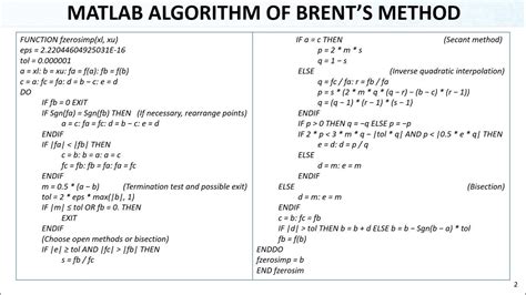 Numerical Methods Lec19 Ch06 Open Methods10 Brents Method Youtube