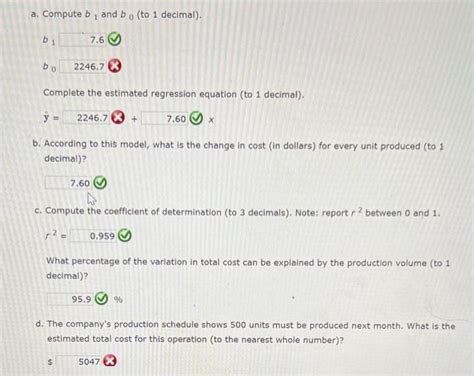 Solved An Important Application Of Regression Analysis In Chegg