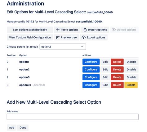 Multi Level Cascading Select Atlassian Marketplace