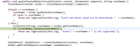 Jsf List Of Events Stack Overflow