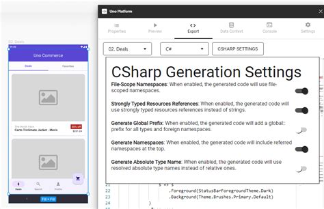 Export Tab In Uno Figma Plugin