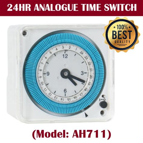 Ready Stock 24hr Time Switch Analogue Timer Switch Model Ah711