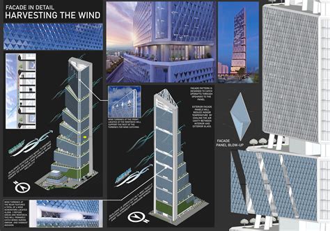 Architecture Project Aerodynamic Pods Featuring Diagrid Framework In A Sustainable Office