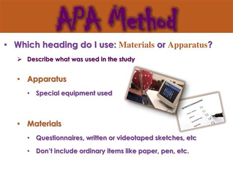 PPT APA Method Section PowerPoint Presentation Free Download ID