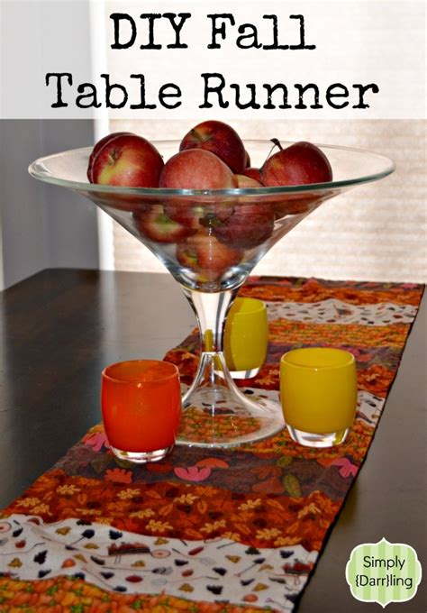 A Tutorial For Sewing A Fall Table Runner