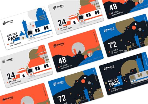 Taipei Metro Travel Pass 台北捷運旅遊票：隨時台北 On Behance Name Card Design