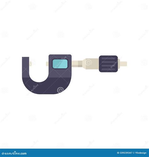 Digital Micrometer Measuring Tool Icon Illustration Stock Vector Illustration Of Micrometer