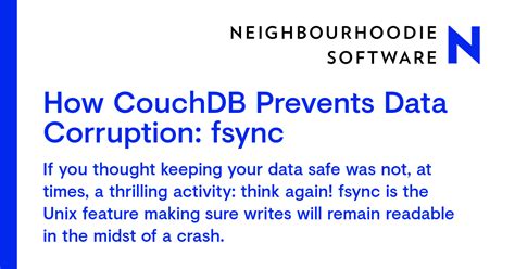 How Couchdb Prevents Data Corruption Fsync