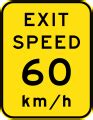 Category Exit Speed Limit Road Signs Wikimedia Commons