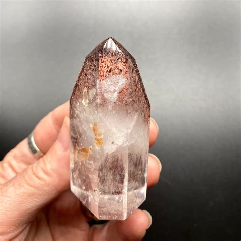 Fire Quartz Point Hematite Inclusions At Enter The Earth