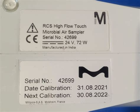 Millipore Rcs High Throughput Touchscreen Microbial Air Sampler Used Machines Exapro