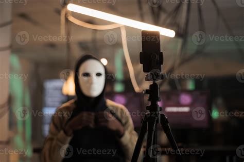 Smartphone Recording Hacker Asking Money For Ransom On Internet Mobile Ransomware Cyberattack