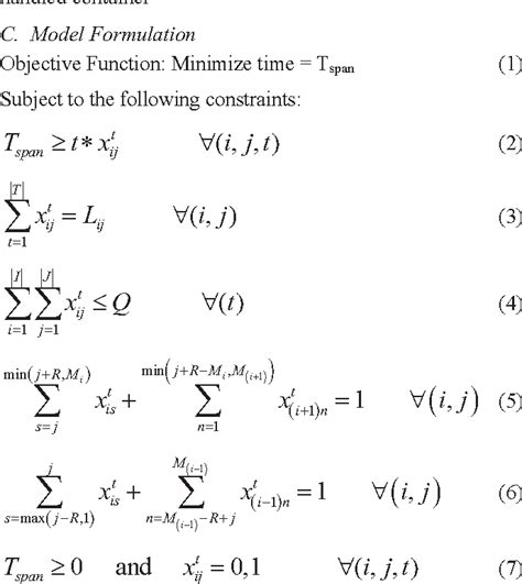 Figure 1 From A Multi Vessel Quay Crane Scheduling Problem Semantic