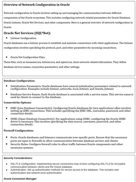 Unit 6 Configure The Oracle Network Environment Pdf Port