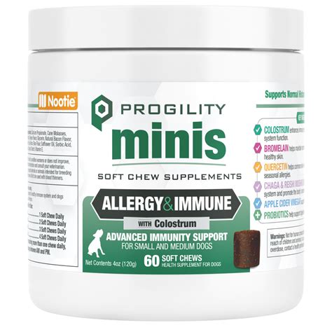 Progility Minis Allergy And Immune Soft Chews — Two Bostons