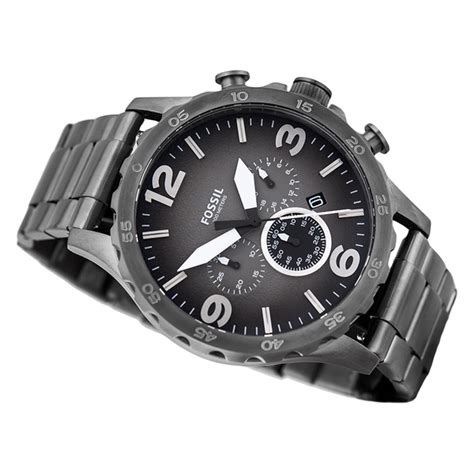 Fossil Nate Chronograph Smoke Stainless Steel Chain Watch Jr1437 At Best Price In Bangladesh